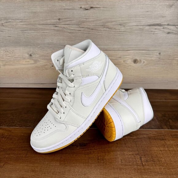 Nike | Shoes | Nike Air Jordan Mid Womens Size 8 Phantom Gum Light ...